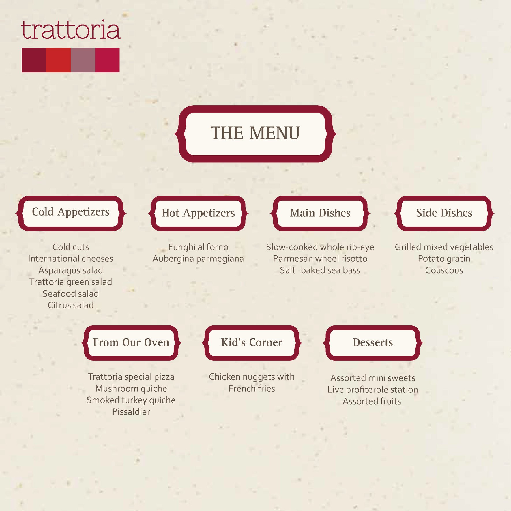 Try Trattoria NEW menu, Italian homemade specials at AlQasr Metropole ...